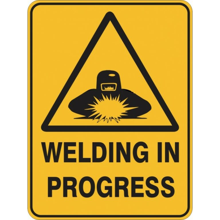 Buy Warning Welding In Progress at Best Price - AJ Safety